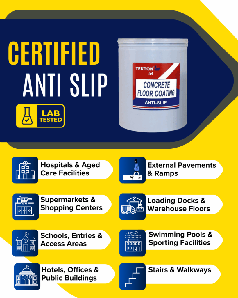 Anti-Slip Certified Concrete Coating - Chemicar