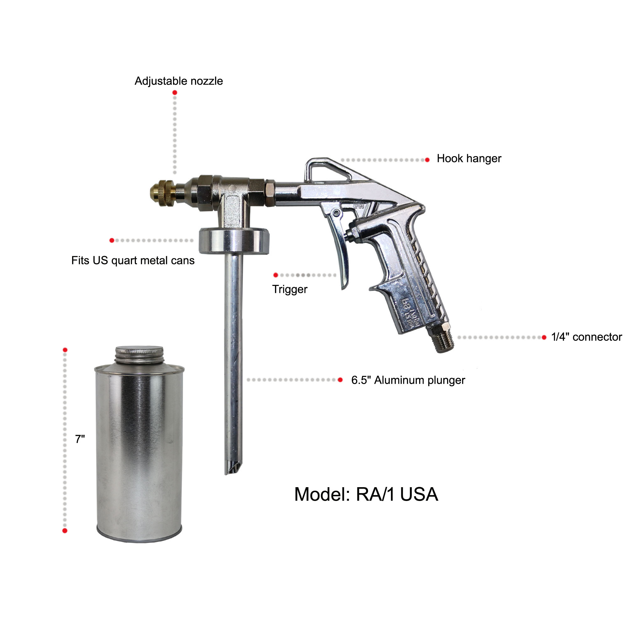 Adjustable Undercoating Spray Gun - Chemicar